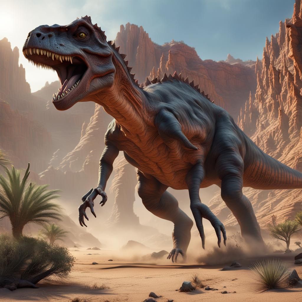 Cretaceous mutant creature - AI Generated Artwork - NightCafe Creator