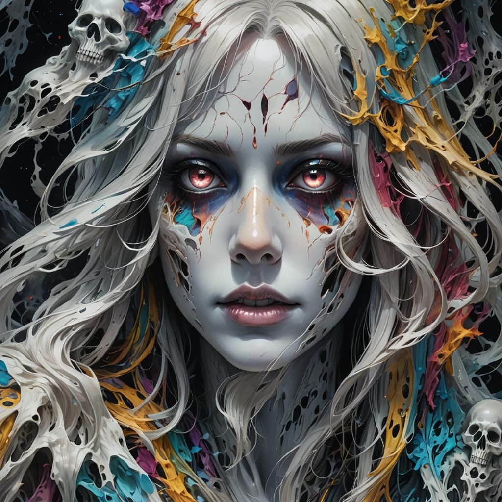 Surreal Abstract Ghosts face - AI Generated Artwork - NightCafe Creator