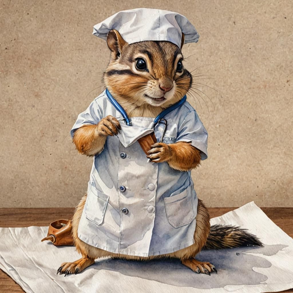 Doctor Chipmunk, or is it a chef? - AI Generated Artwork - NightCafe ...