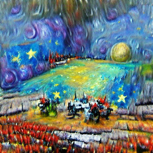 Impressionist Starscape Animation - AI Generated Artwork - NightCafe ...