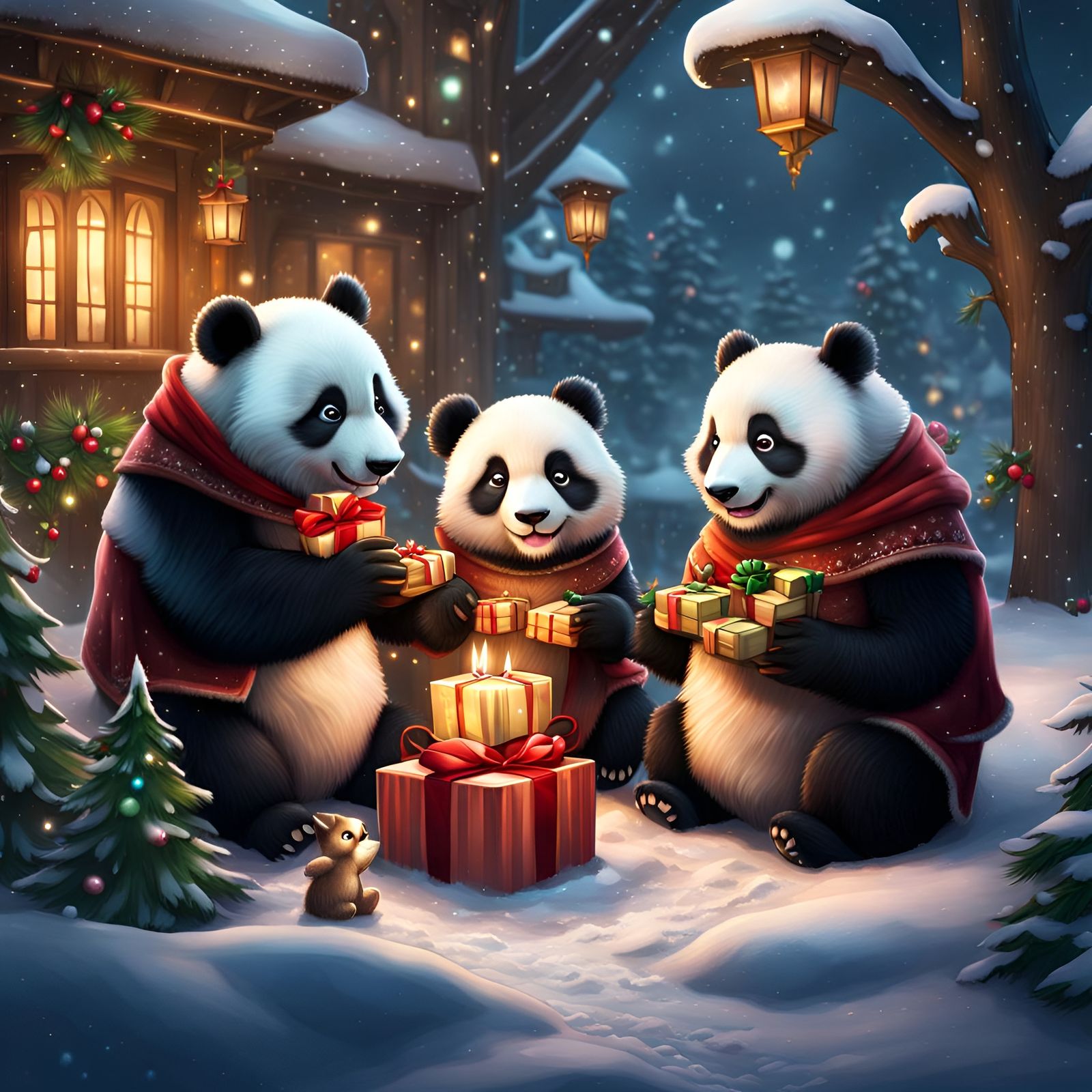 Happy Holidays - AI Generated Artwork - NightCafe Creator