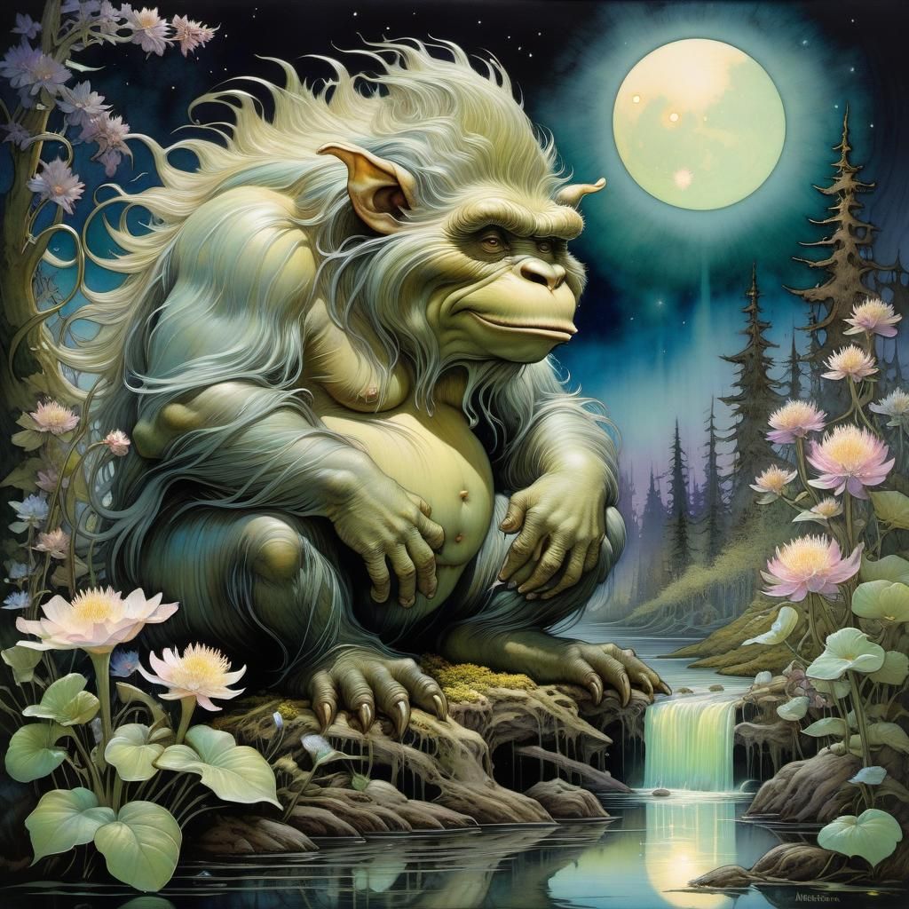 A Peaceful Troll - AI Generated Artwork - NightCafe Creator