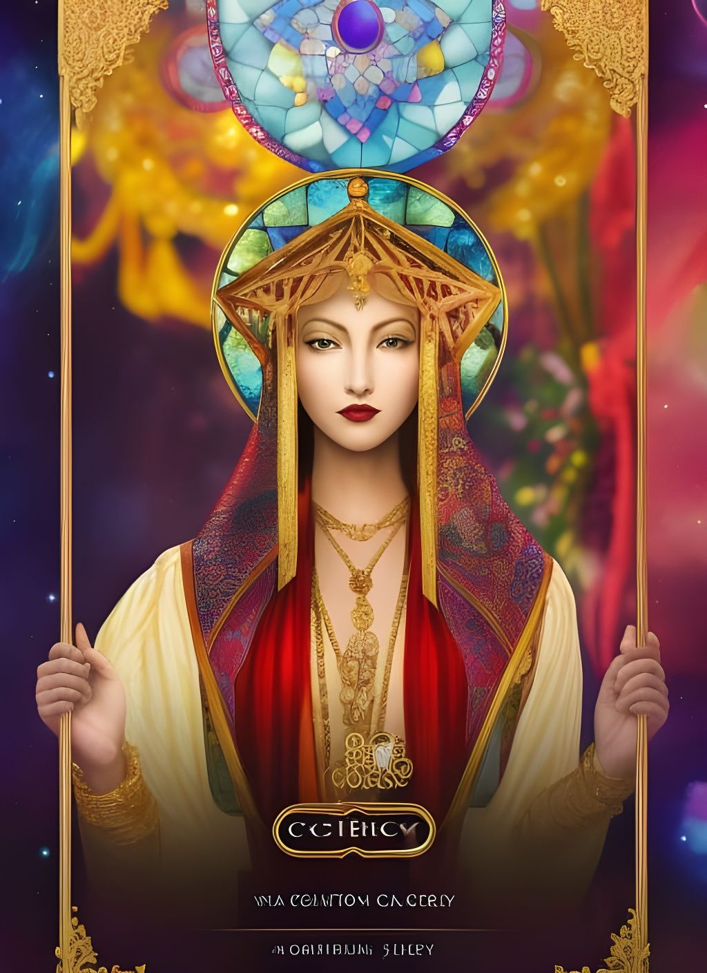 Oracle Card - "Stained Glass" - AI Generated Artwork - NightCafe Creator