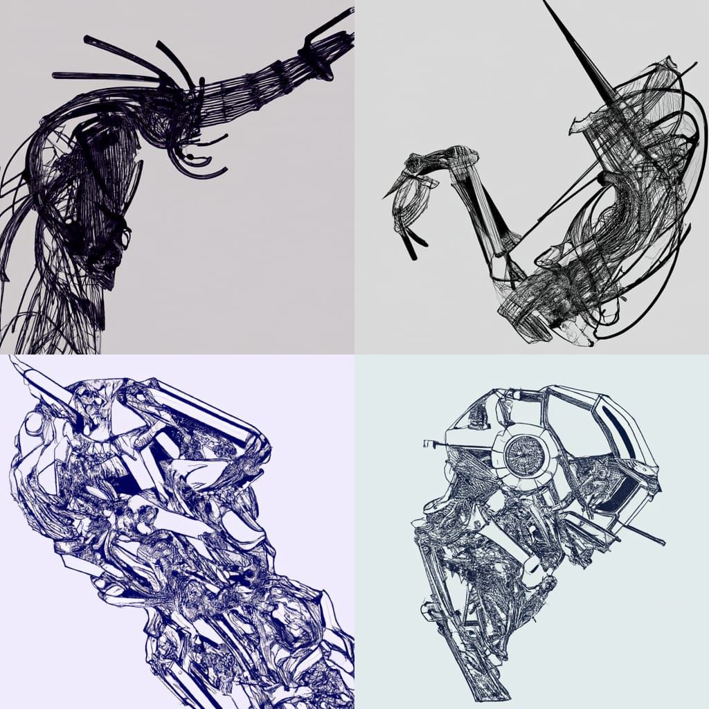 Laser gun headed robot - AI Generated Artwork - NightCafe Creator