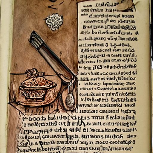 14th Century English Cookbook - AI Generated Artwork - NightCafe Creator