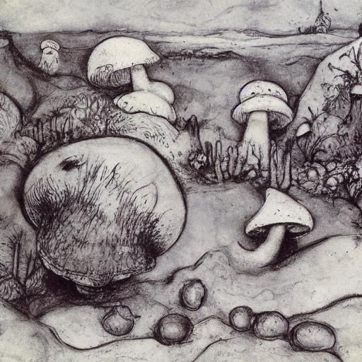 The mouse bought champignons and fell into a desert canyon Desert ...