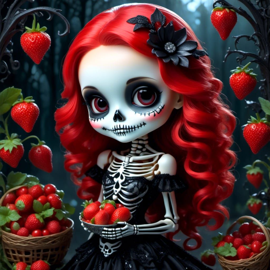 Berry Girl - AI Generated Artwork - NightCafe Creator