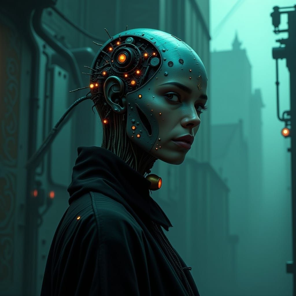 Do androids dream? - Biomechanical Android Woman in Macabre ...