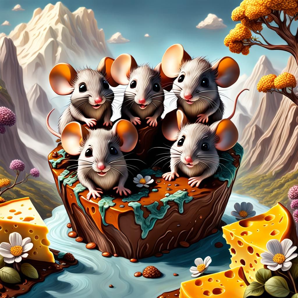 Mountain Mice. - AI Generated Artwork - NightCafe Creator