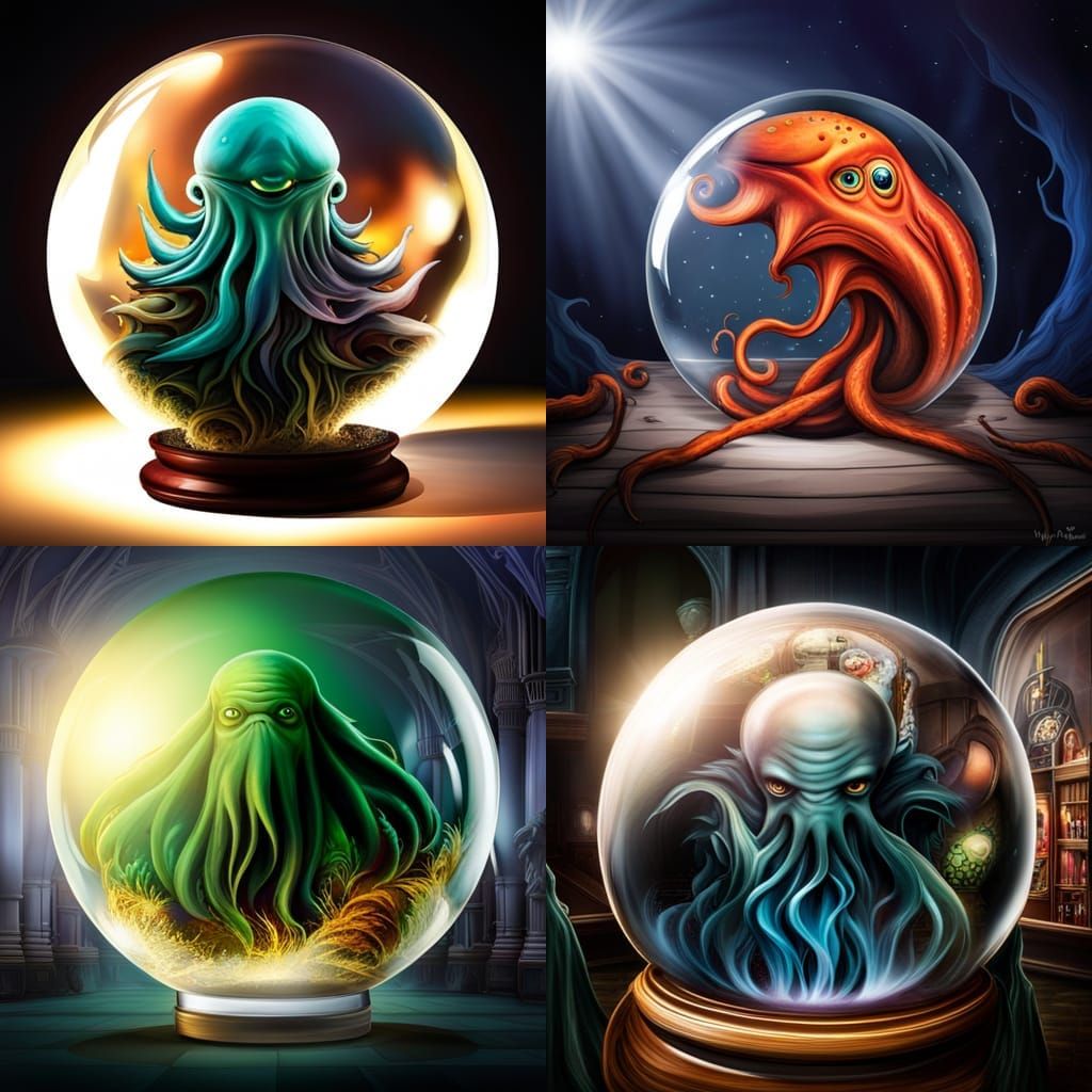 Cthulu Alchemist Experiment 128 - AI Generated Artwork - NightCafe Creator