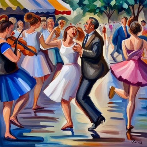 Music sings in harmony sweet So we can dance on nimble feet. One string ...