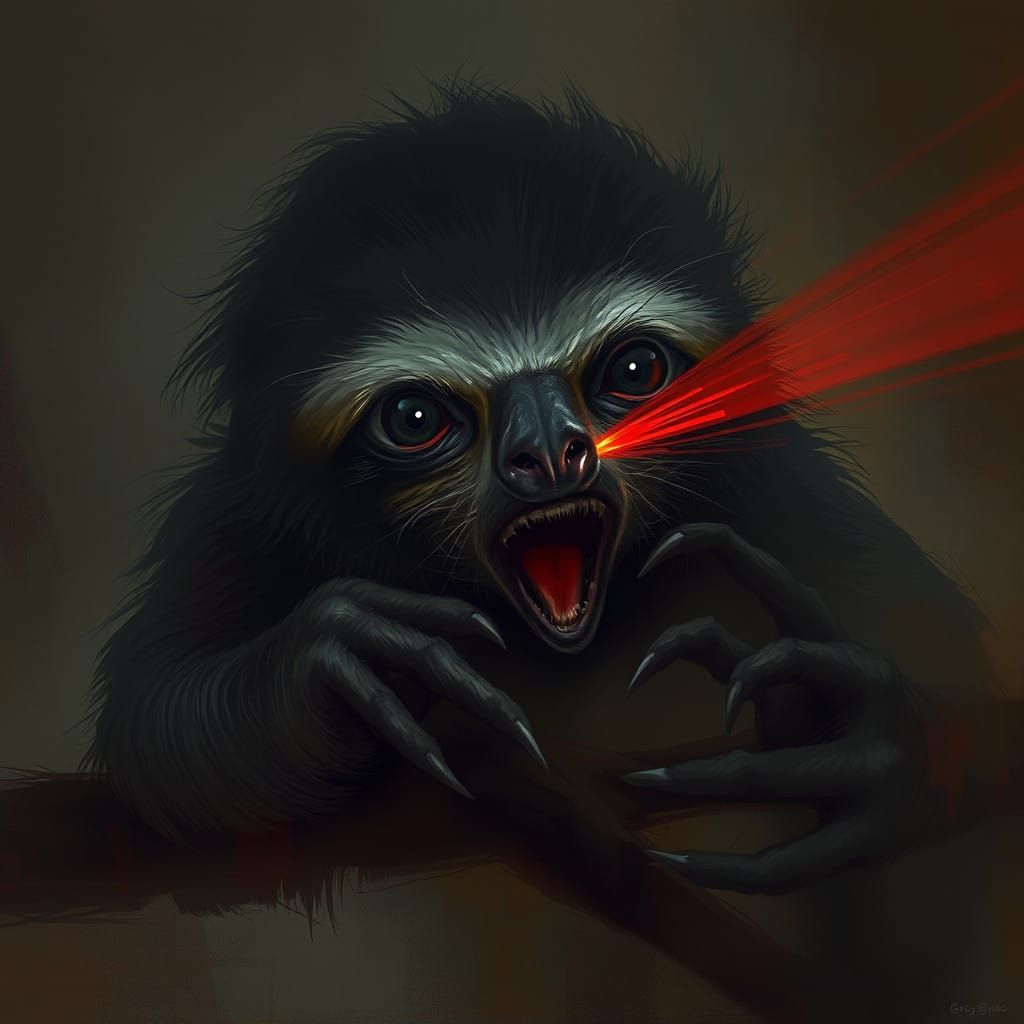 A sloth with x-ray vision - Surreal Sloth Unveils Hidden Wo...