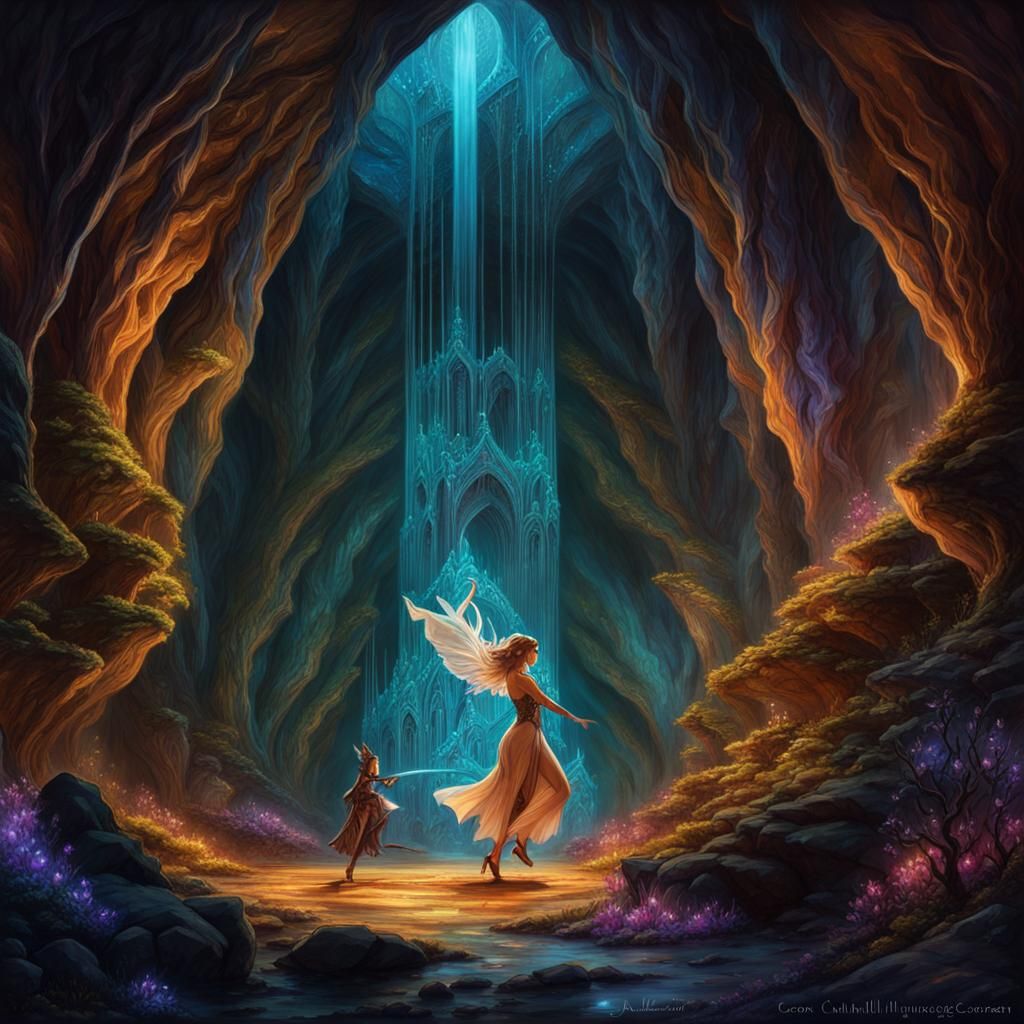Underground fae - AI Generated Artwork - NightCafe Creator