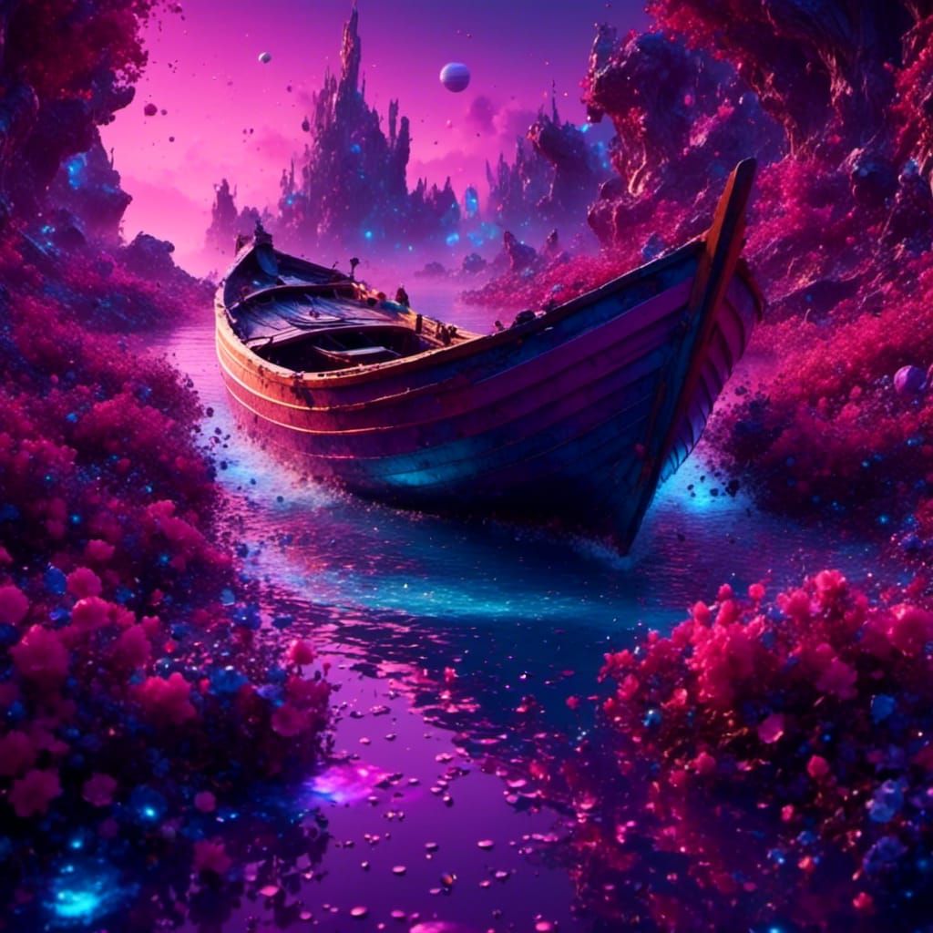 Amazing boat - AI Generated Artwork - NightCafe Creator
