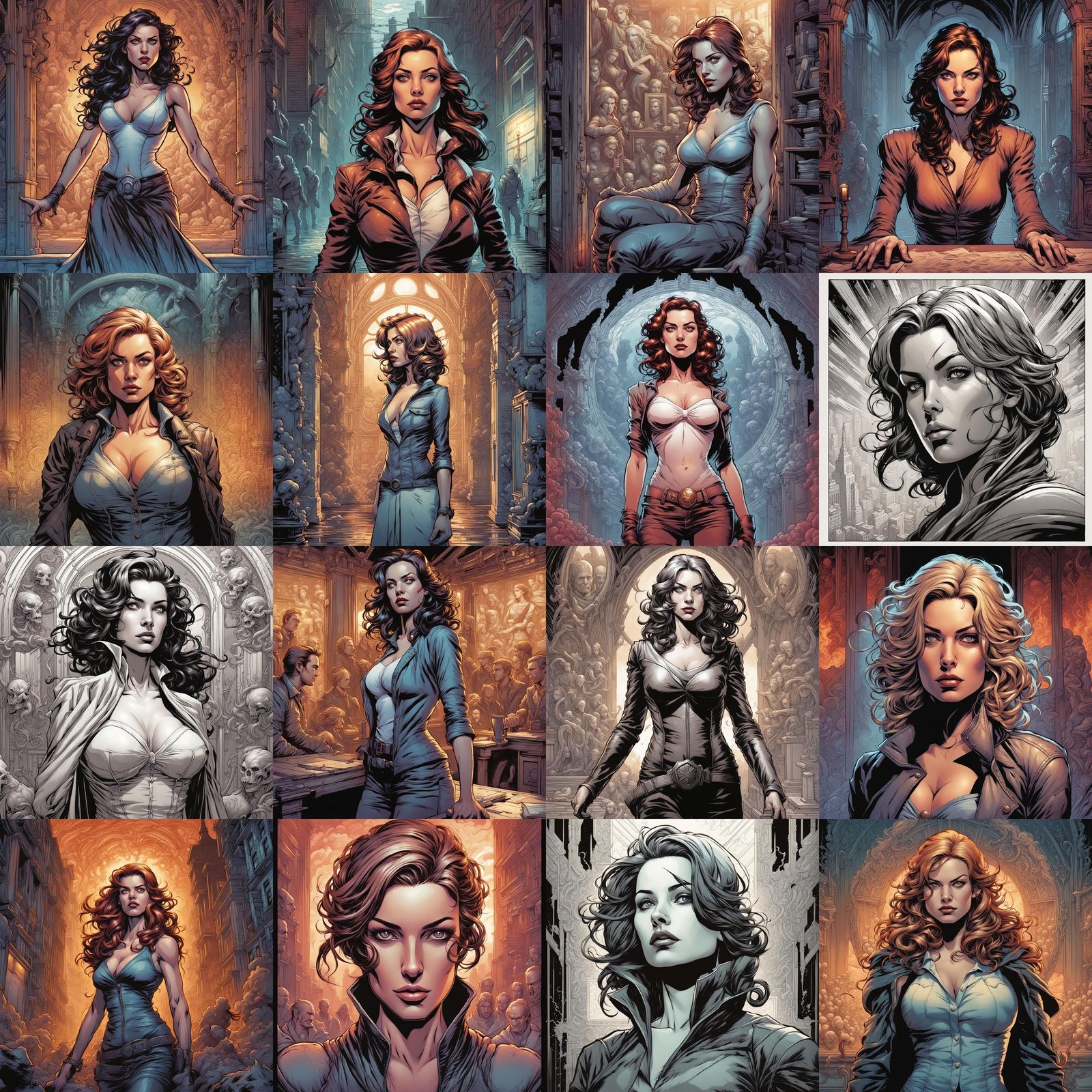 Misanthrope, Front Facing, Woman, Artistic, Mark Brooks and Dan Mumford, comic book art, perfect ...