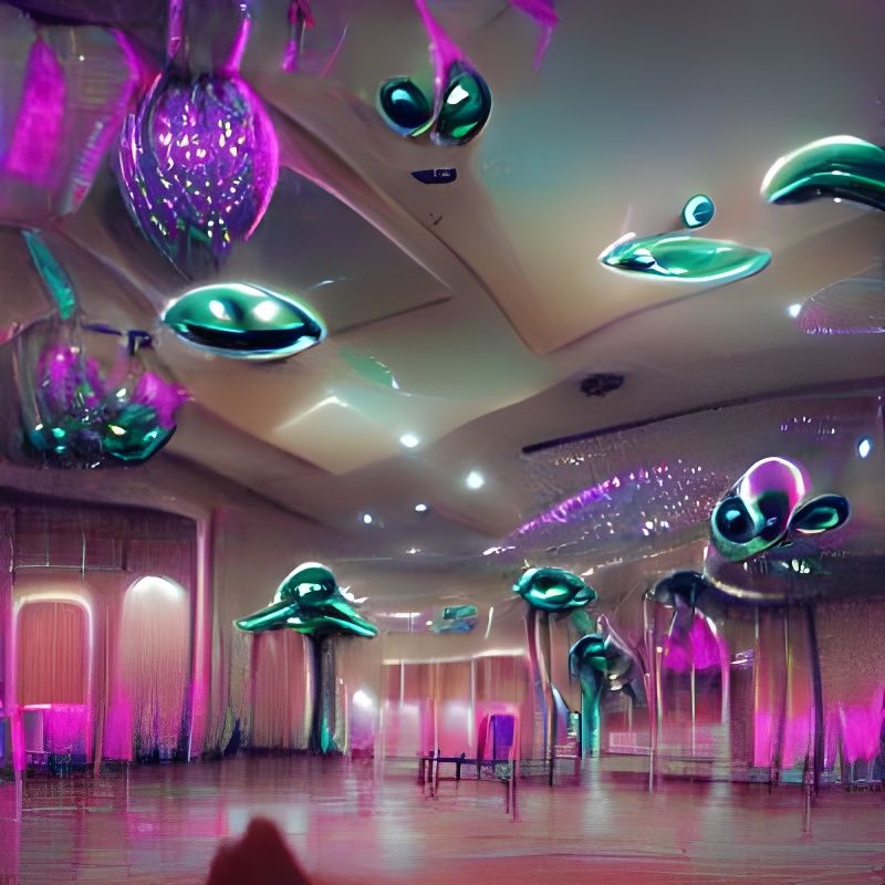 An Alien Ballroom - AI Generated Artwork - NightCafe Creator