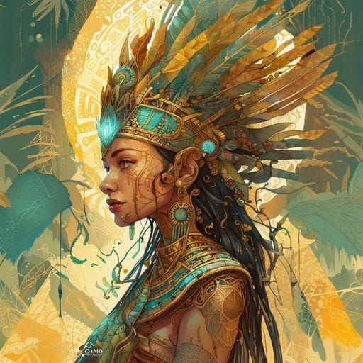 aztec princess - AI Generated Artwork - NightCafe Creator