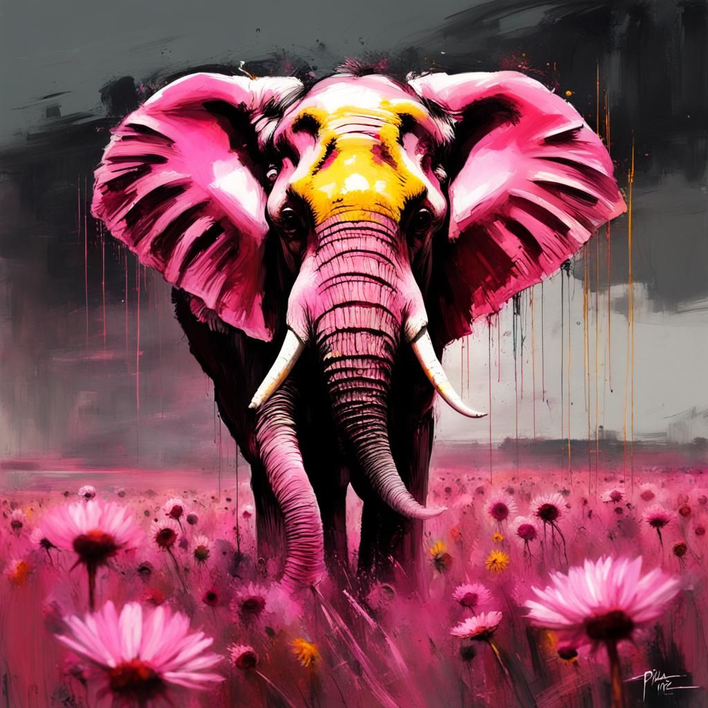 Seeing pink elephants - AI Generated Artwork - NightCafe Creator