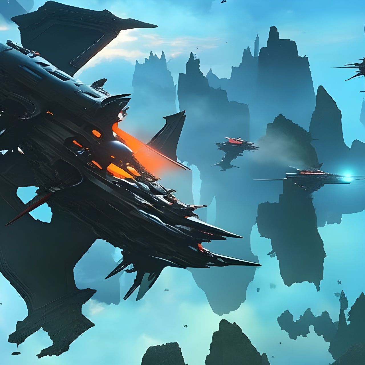 Airships - AI Generated Artwork - NightCafe Creator