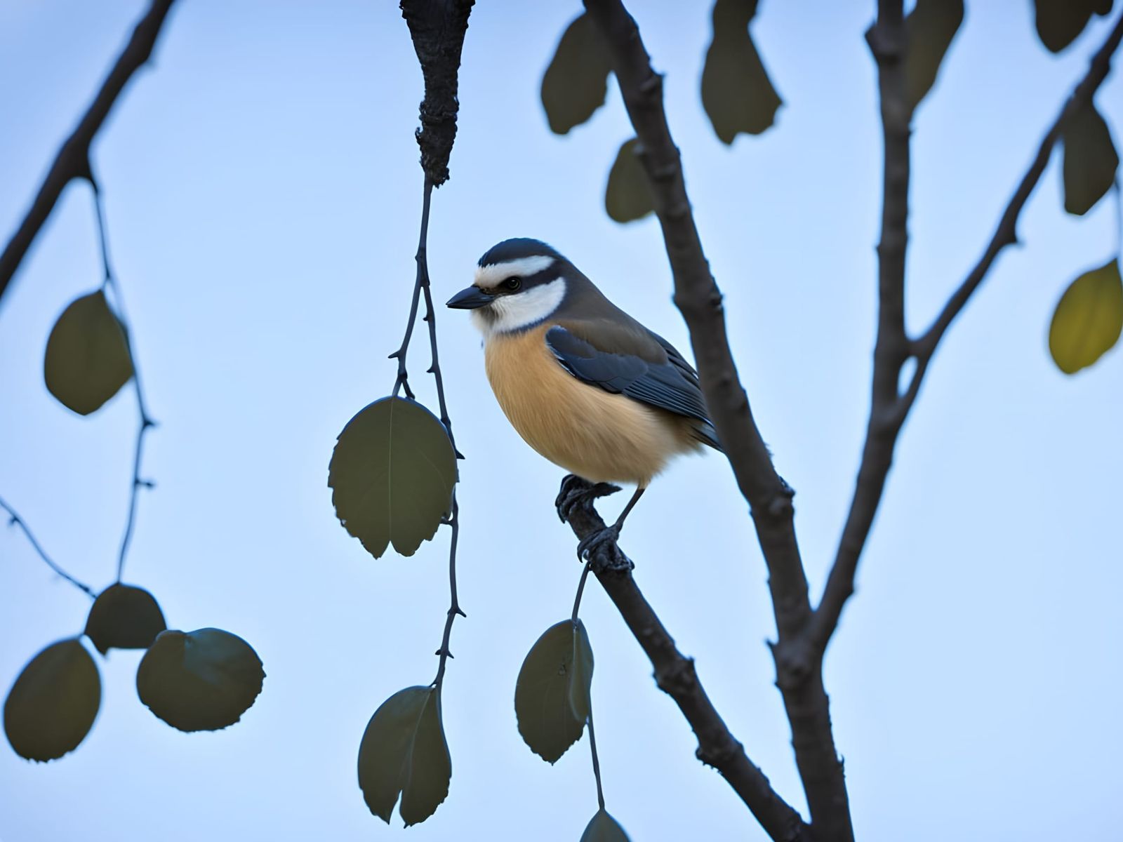 Small Bird - A Delicate Avian Form in a Minimalist Digital P...