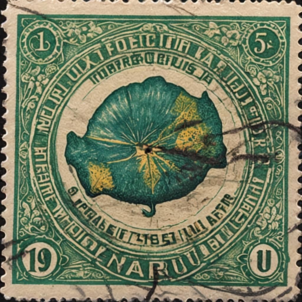 Colorful Vintage Stamp from nauru - AI Generated Artwork - NightCafe ...