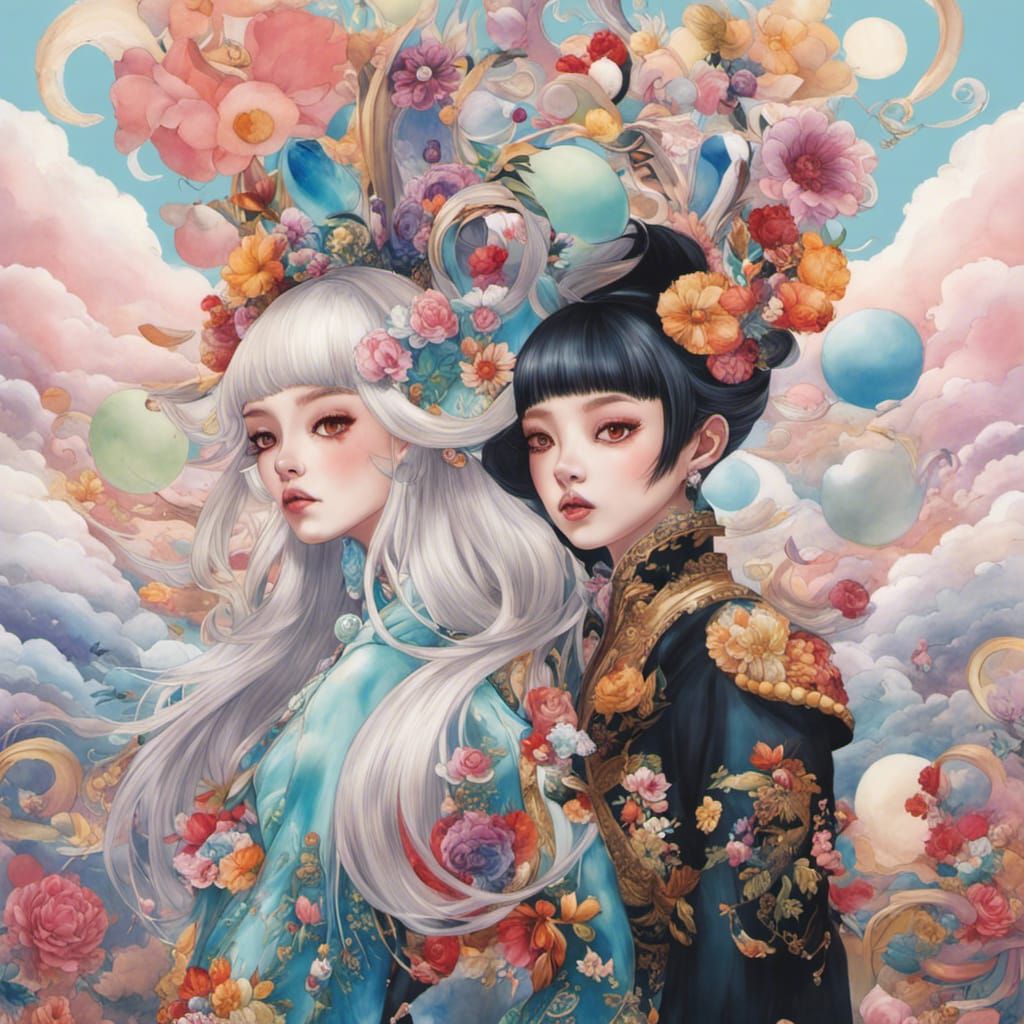 Shiroyuki and Kuroyuki 2 - AI Generated Artwork - NightCafe Creator