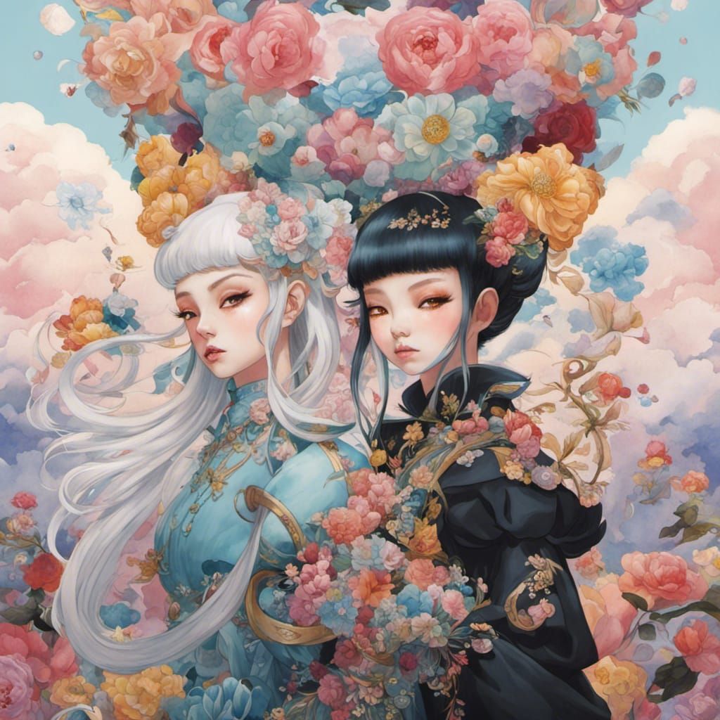 Shiroyuki and Kuroyuki 3 - AI Generated Artwork - NightCafe Creator