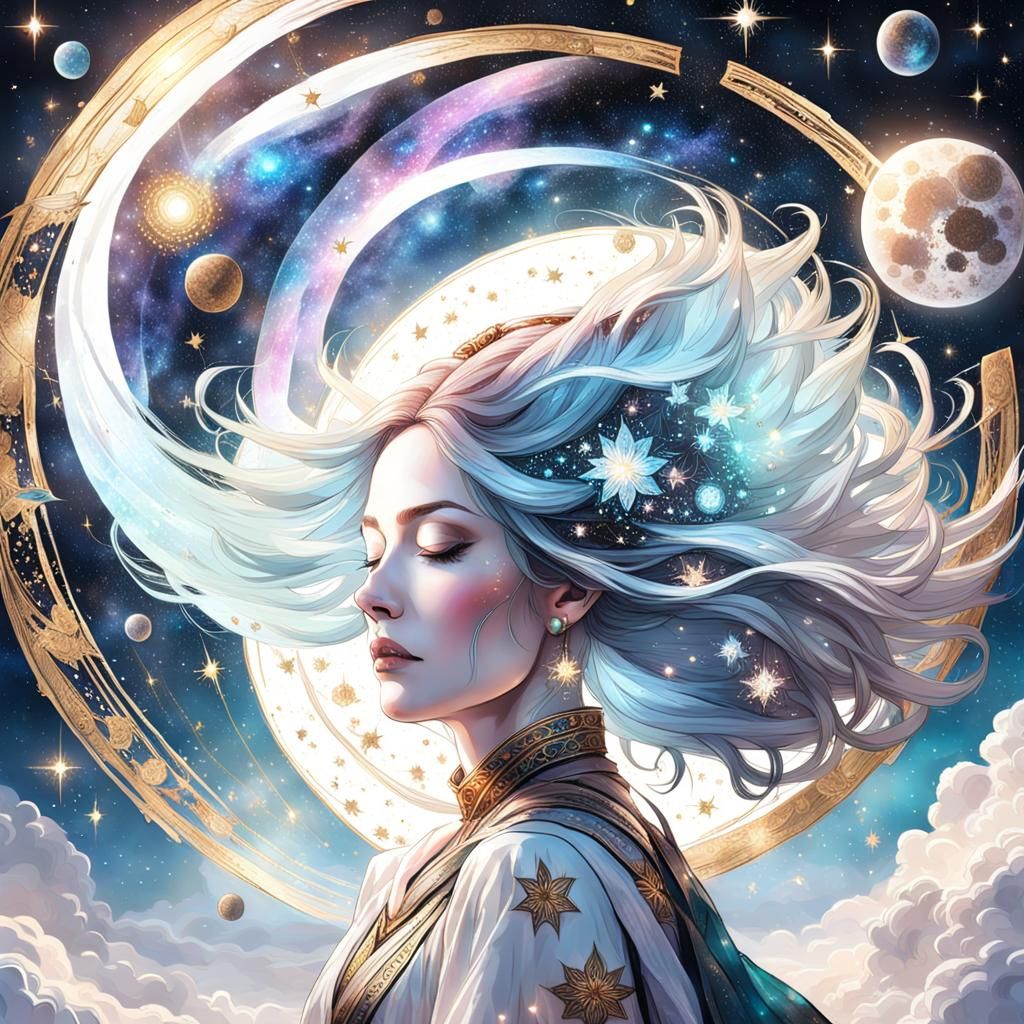 Celestial Goddess - AI Generated Artwork - NightCafe Creator