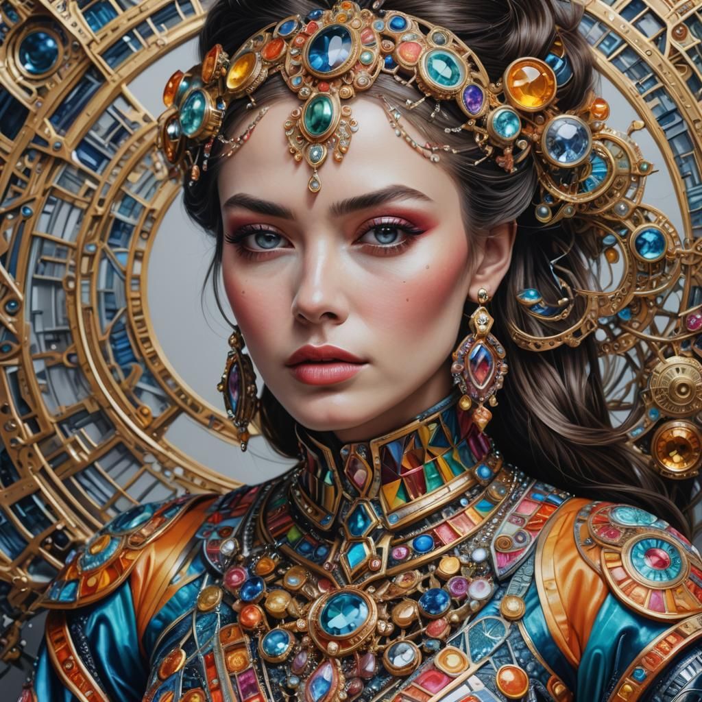 colorful portrait - AI Generated Artwork - NightCafe Creator