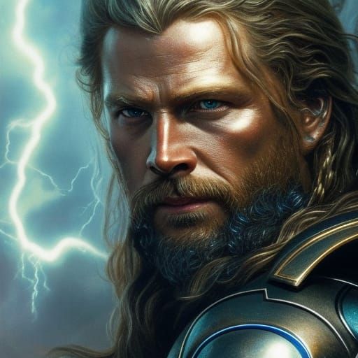 THOR - God of Thunder - AI Generated Artwork - NightCafe Creator
