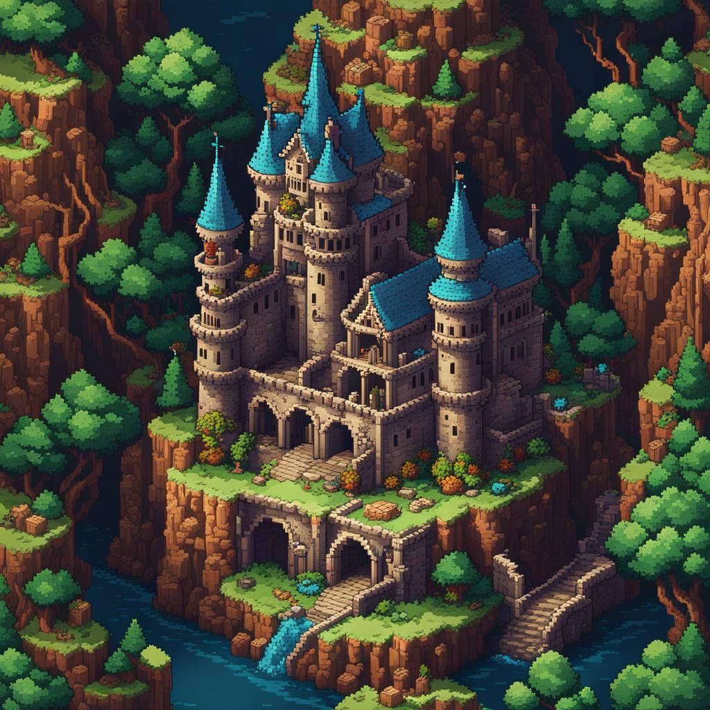 Pixel Palace - AI Generated Artwork - NightCafe Creator