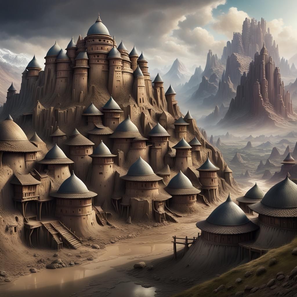 Mud City - AI Generated Artwork - NightCafe Creator