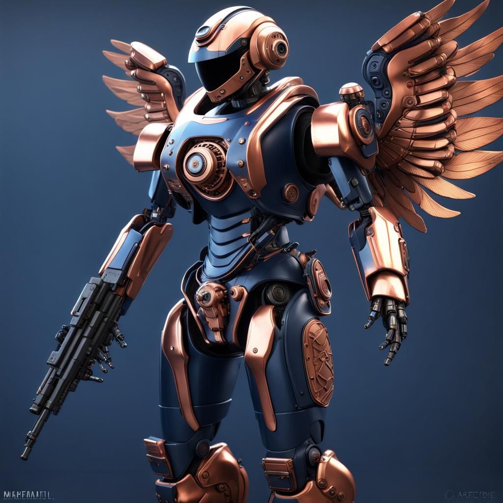 Navy officer Android - AI Generated Artwork - NightCafe Creator