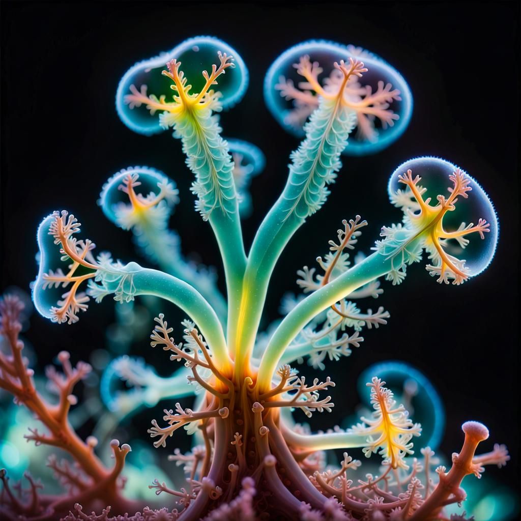 the view from a microscope : r/nightcafe