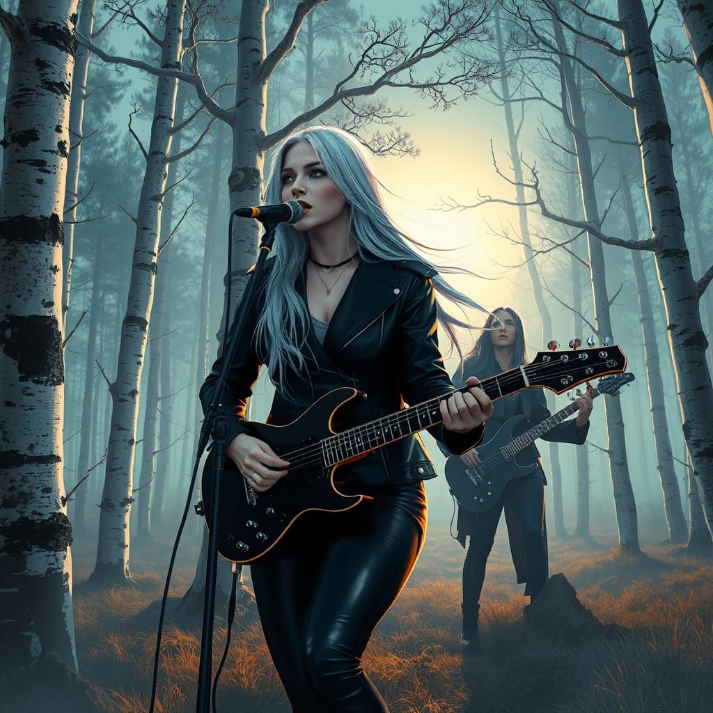 Symphonic Metal Band Performs in Laponia's Ancient... - AI Art