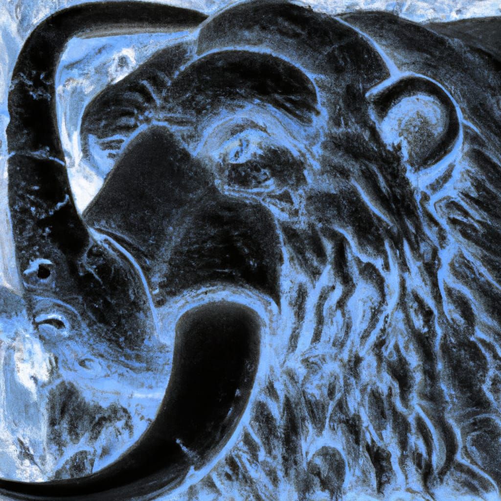 a mastodon, in the abstract - AI Generated Artwork - NightCafe Creator