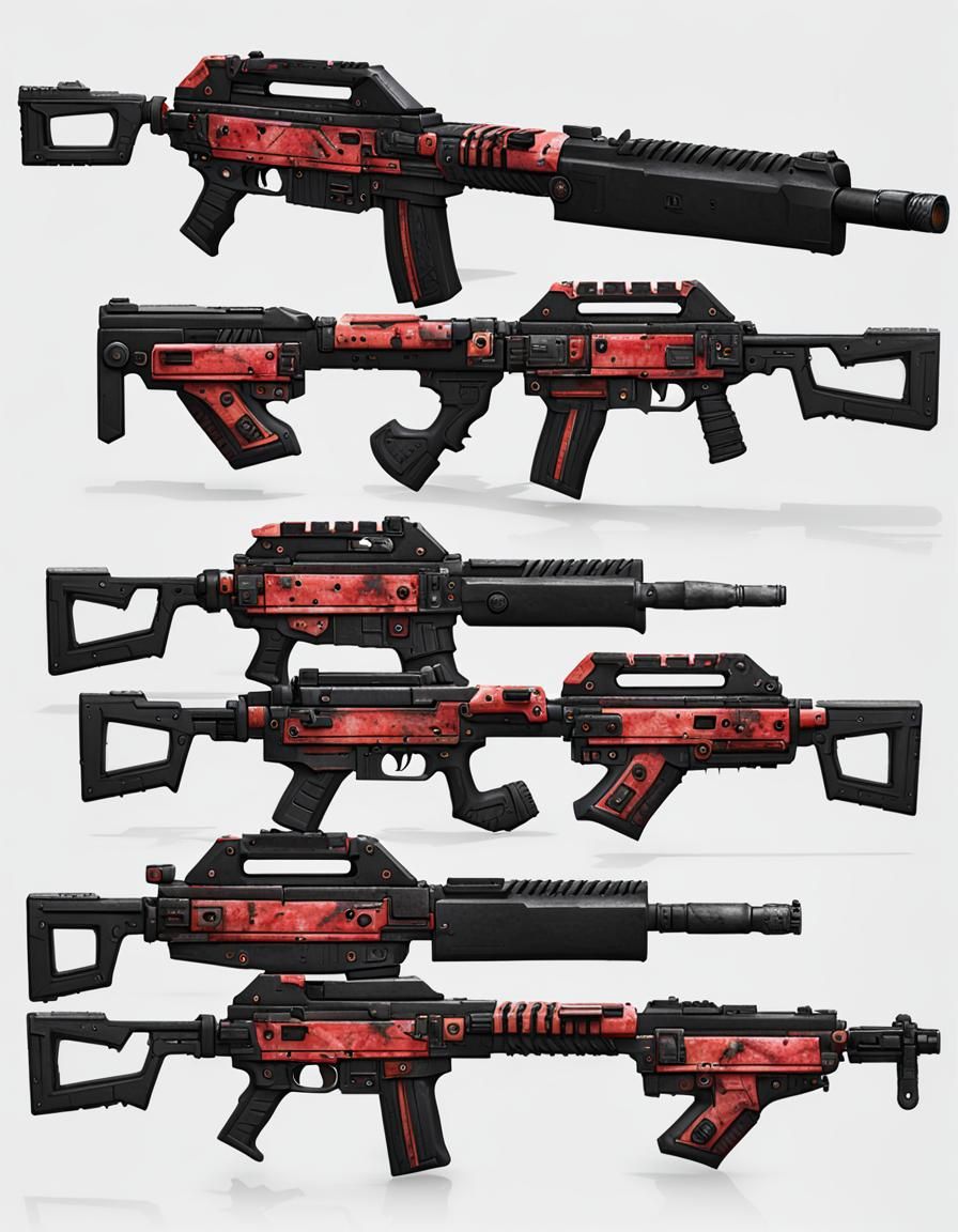 Flesh punk assault rifle - AI Generated Artwork - NightCafe Creator