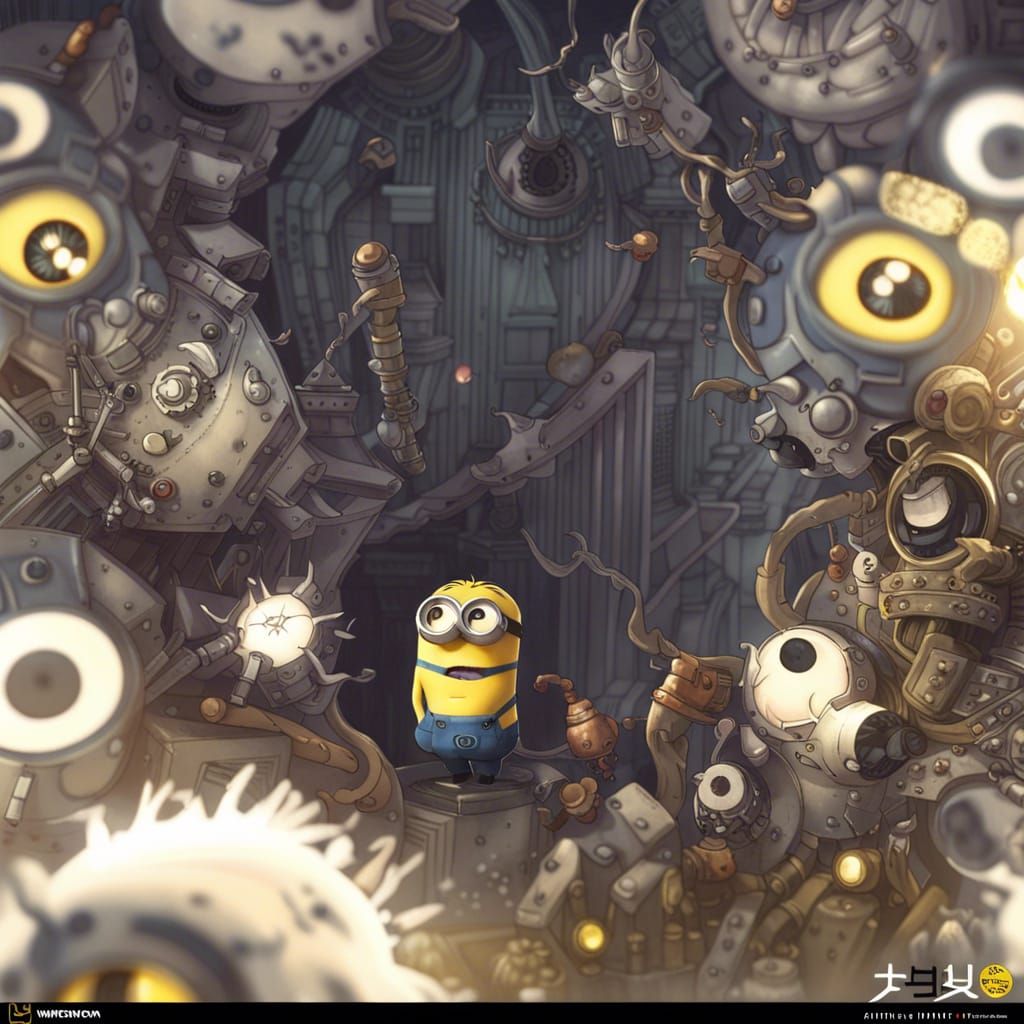 Minion in a weird place - AI Generated Artwork - NightCafe Creator