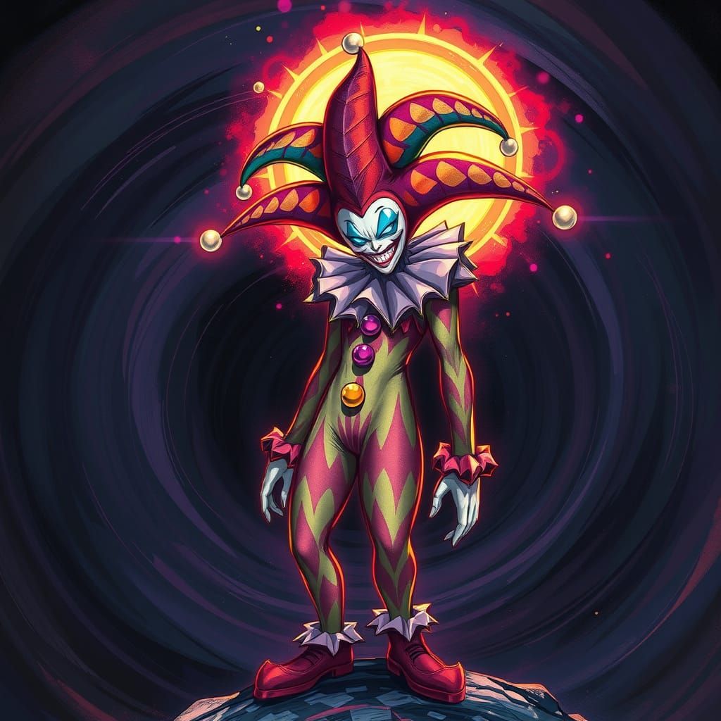 Black Hole Jester - Cosmic Harlequin: A Whimsical Jester at ...