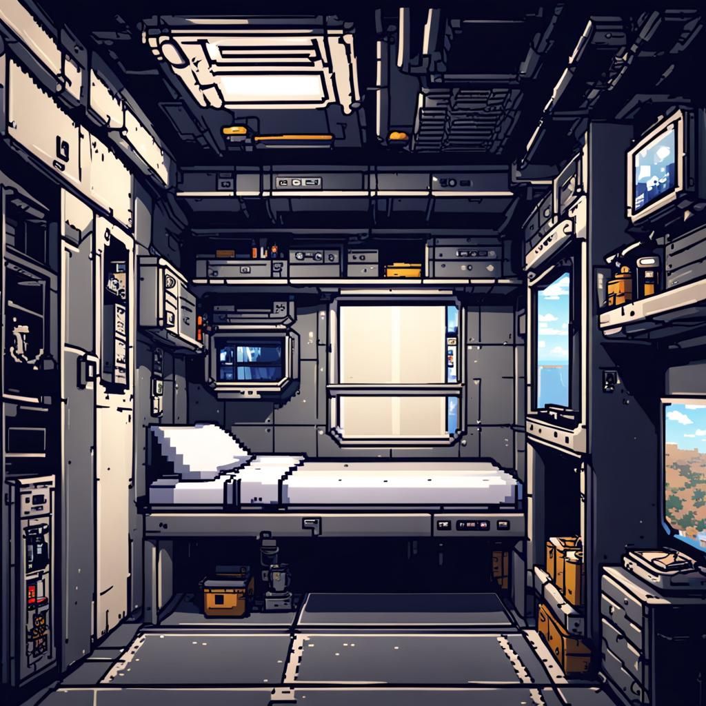8 bit pixel bedroom - whaddaya mean the plane matters, ma? - AI ...
