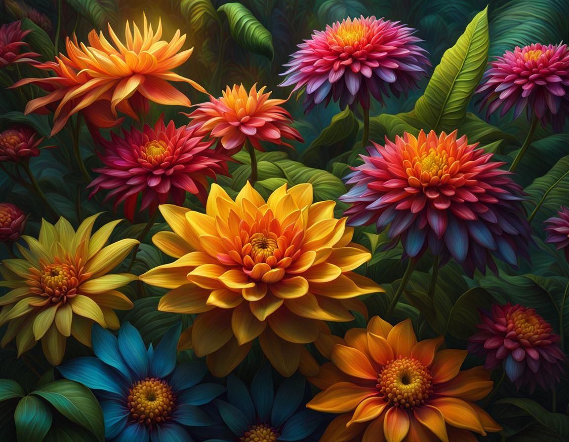 Flowers - AI Generated Artwork - NightCafe Creator