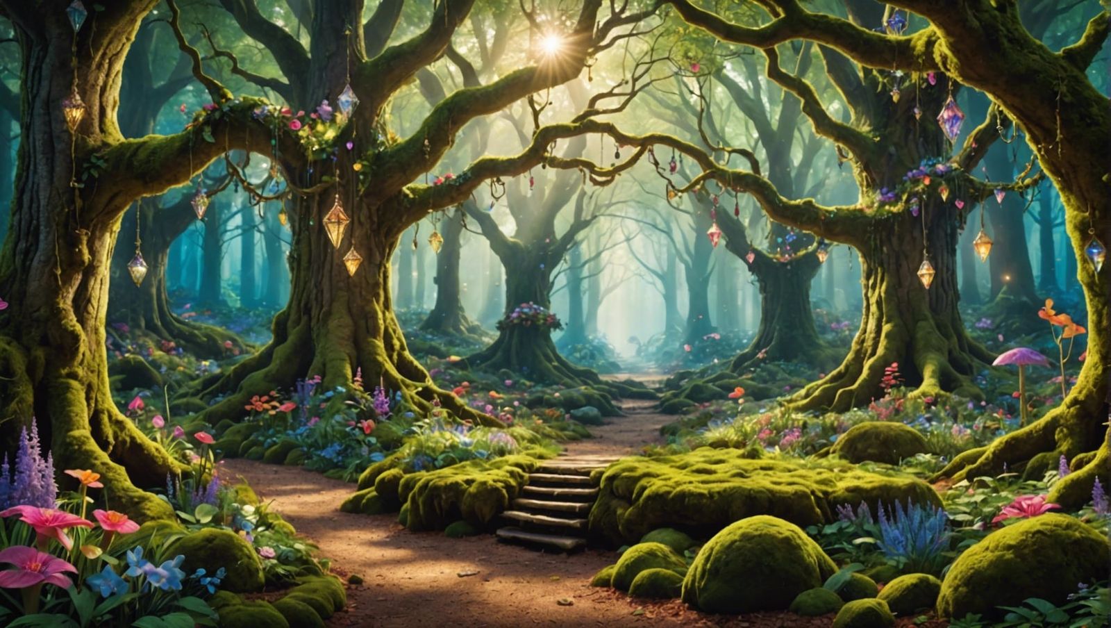 The Whispering Woods. A place of myth and shimmering beauty. You'll always feel at peace here ...