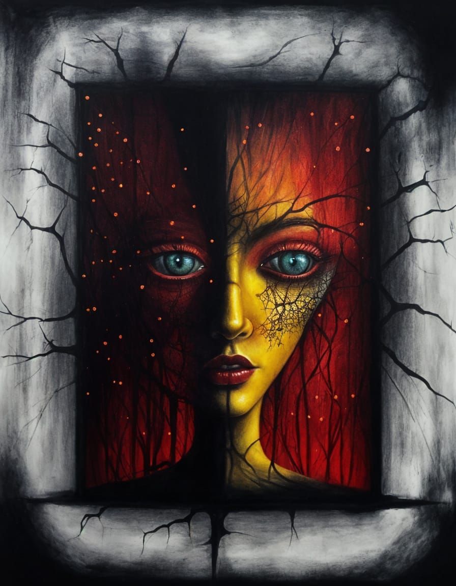 A Surrealist Portrait - SD1.5 - Cubist Surrealist Horror Por...