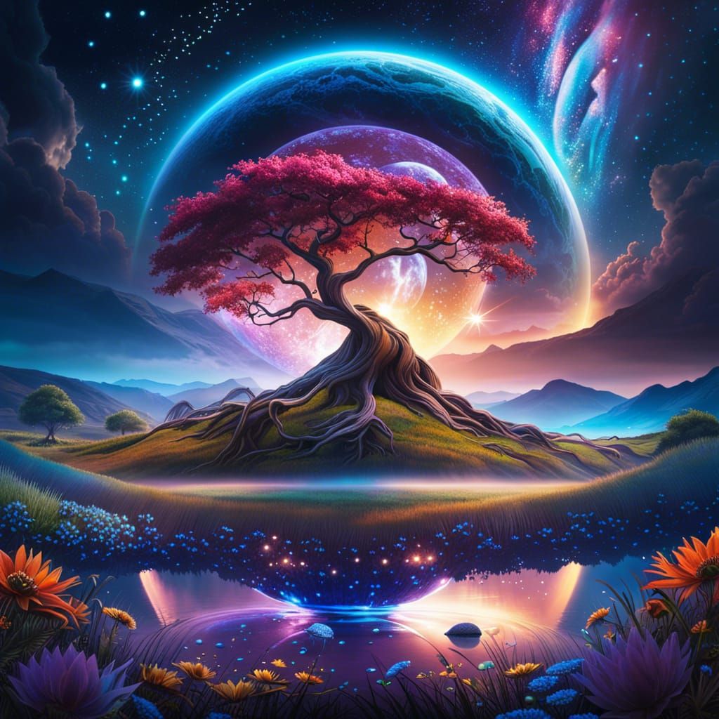 Planetary alignment - AI Generated Artwork - NightCafe Creator