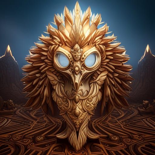 RED VULTURE COAT OF ARMS 8 - AI Generated Artwork - NightCafe Creator