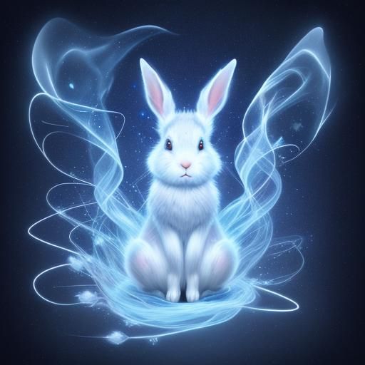 Spirit Rabbit - AI Generated Artwork - NightCafe Creator