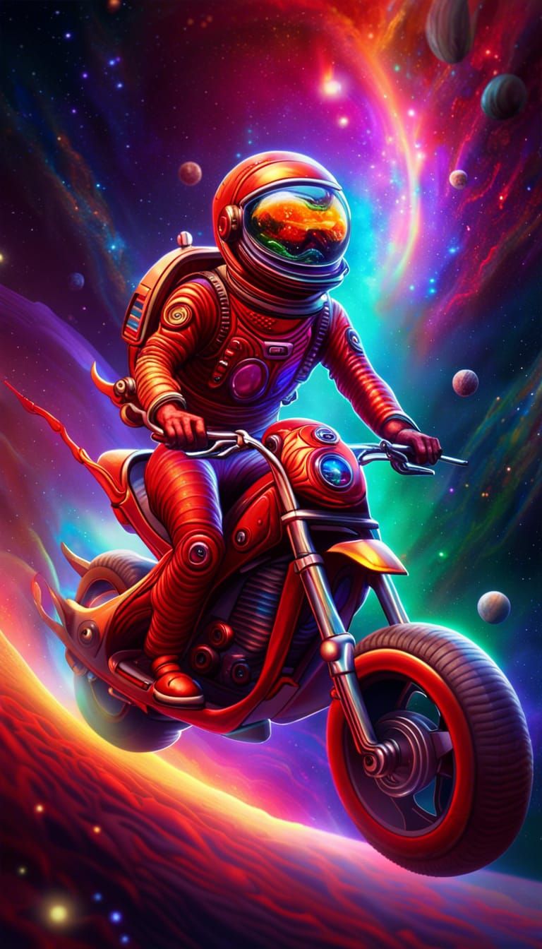 Space Biker 3 - AI Generated Artwork - NightCafe Creator