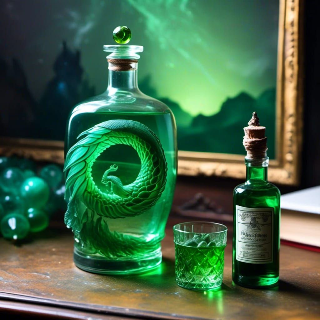 Absinthe Worm - AI Generated Artwork - NightCafe Creator