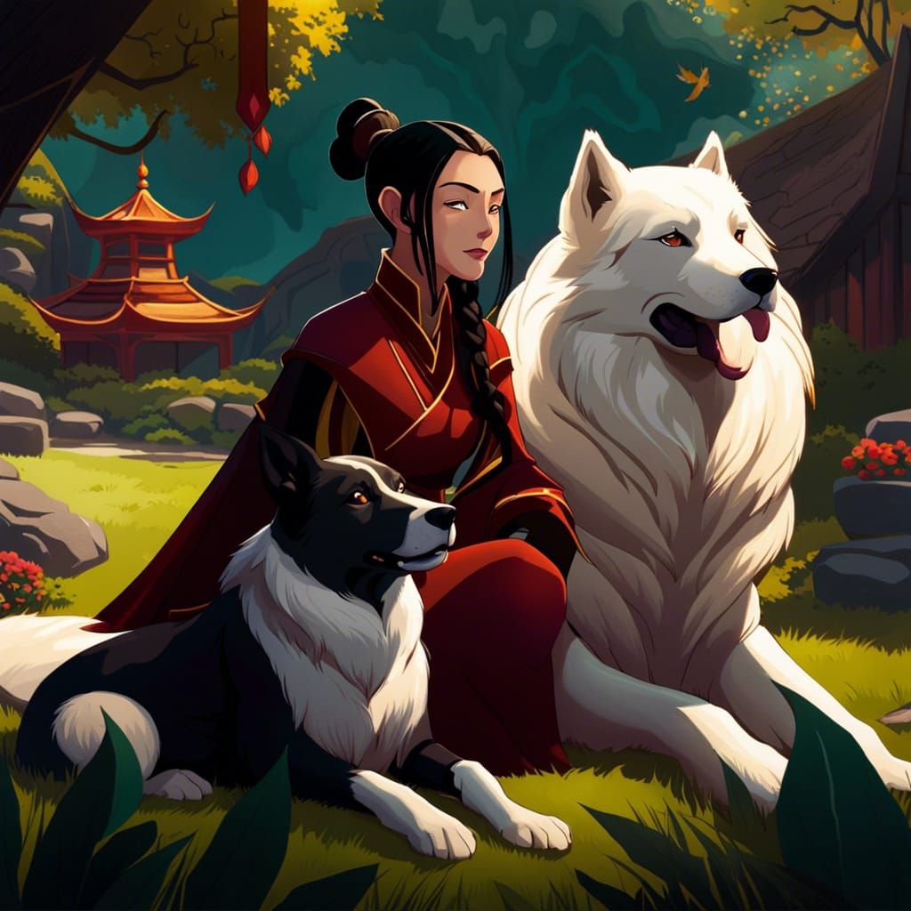 Azula Finds Healing - AI Generated Artwork - NightCafe Creator