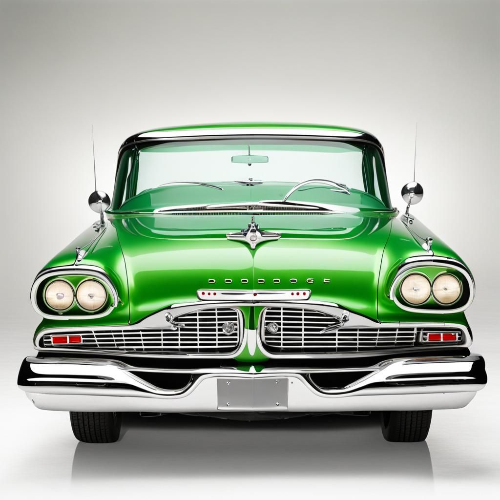 1957 Dodge Coronet - Vintage 1957 Dodge Coronet on a White B...